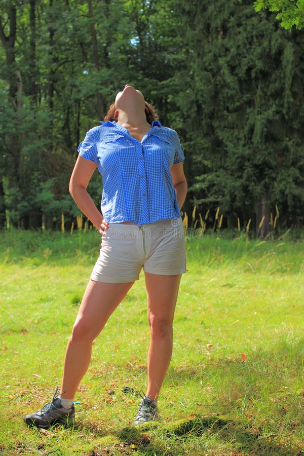 Girl on the way stock image. Image of tourist, nature - 33315539