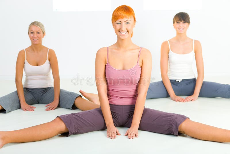 Stretching women stock image. Image of effort, athlete - 6915807