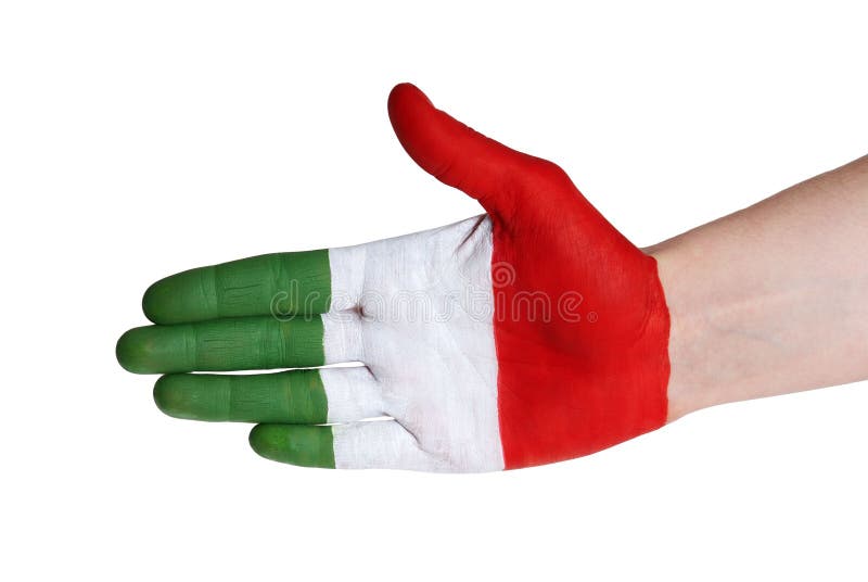 Stretta di mano italiana immagine stock. Immagine di divertimento ...