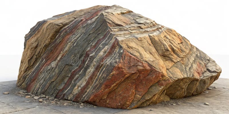 Striated Rock Boulder Detailed Layers and Textures, Geology , Nature ...