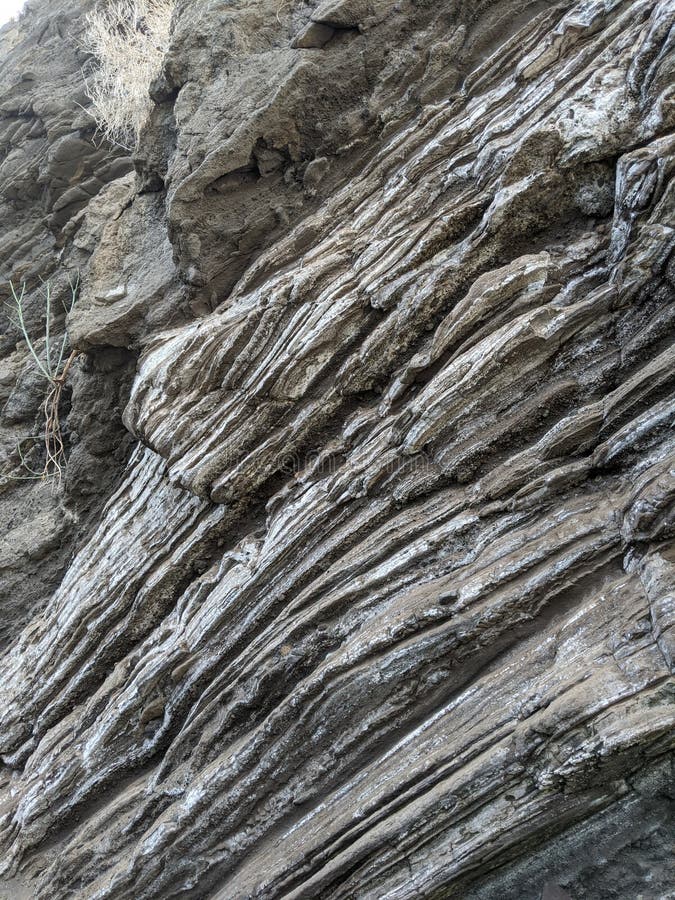 A Cliff with Striated Rock Formations in Red Rock Canyon Conservation ...