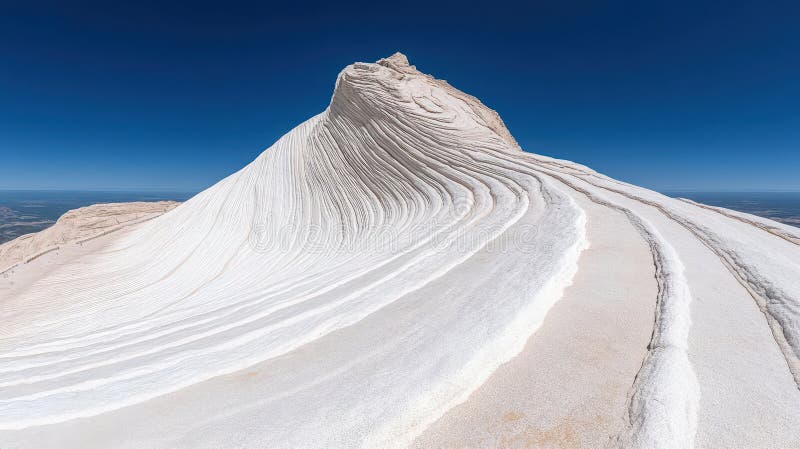 Striated Rock Formation, Curved Layers Stock Illustration ...
