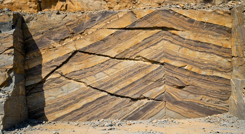 Textured Rock Face Shows Layers Stone Stock Photos - Free & Royalty ...