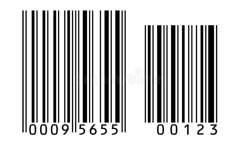 Strichcode Strichcodevektor Ein Einfacher Schwarzer Strichcode, Wie Er ...