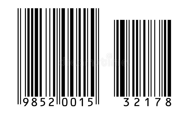 Strichcode Strichcodevektor Ein Einfacher Schwarzer Strichcode, Wie Er ...