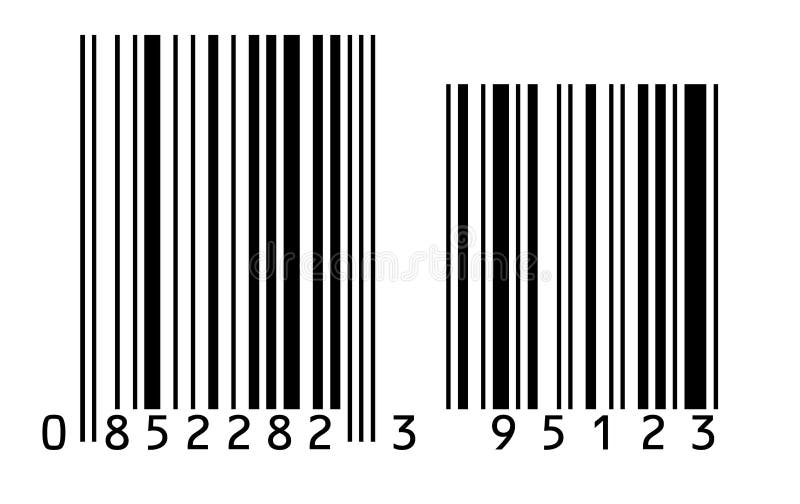 Strichcode Strichcodevektor Ein Einfacher Schwarzer Strichcode, Wie Er ...