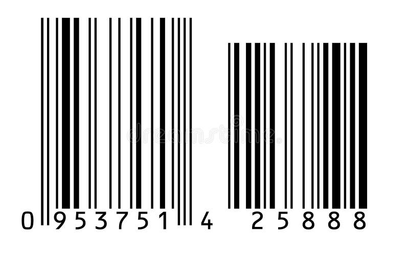 Strichcode Strichcodevektor Ein Einfacher Schwarzer Strichcode, Wie Er ...