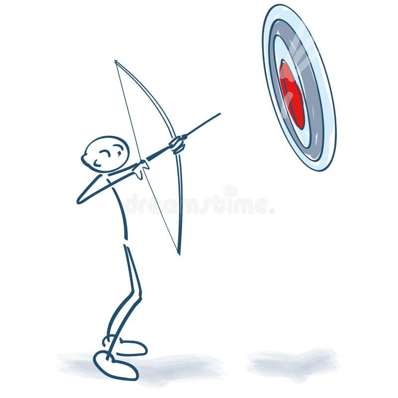 Stick Figure Archer Stock Illustrations – 50 Stick Figure Archer Stock ...