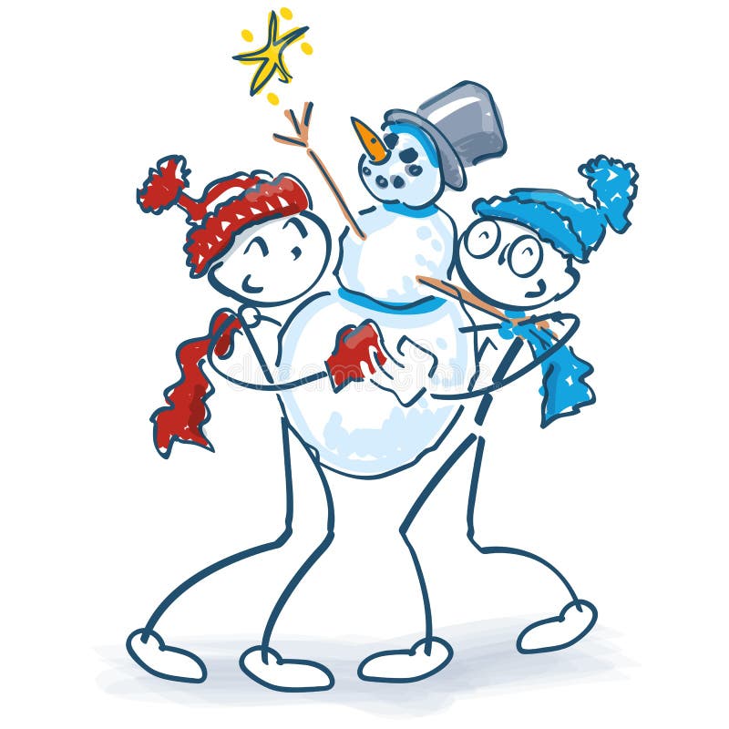 Christmas Stick Figure Family Stock Illustrations – 82 Christmas Stick ...