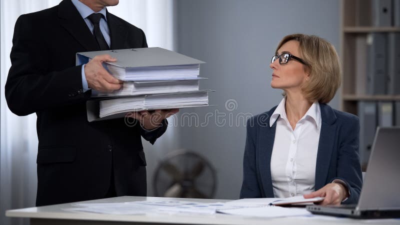 Strict Boss Overloading Worker with Work, Prejudiced Attitudes Towards ...