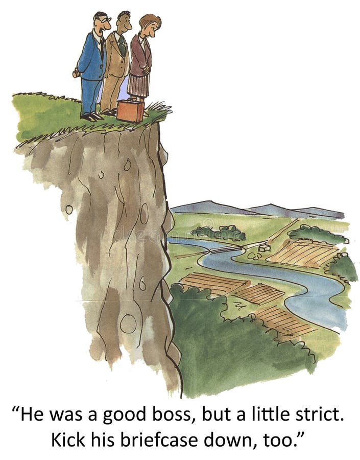 Strict boss stock illustration. Illustration of humor - 33605612