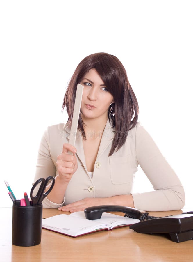 Strict business woman stock photo. Image of colleague - 37703364