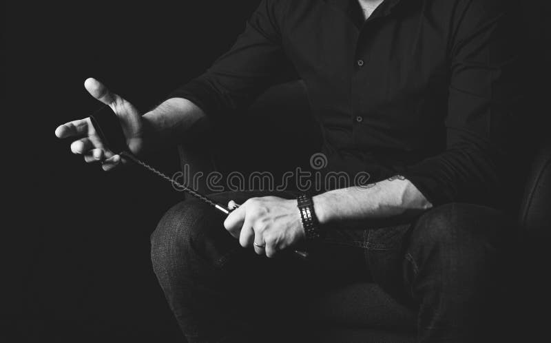 Strict man with bat. stock image. Image of hand, intimate - 147047169