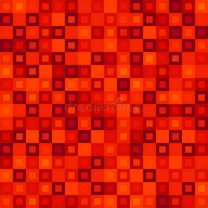 Strict Mosaic of Red Intersecting Squares and Dark Blocks Stock ...