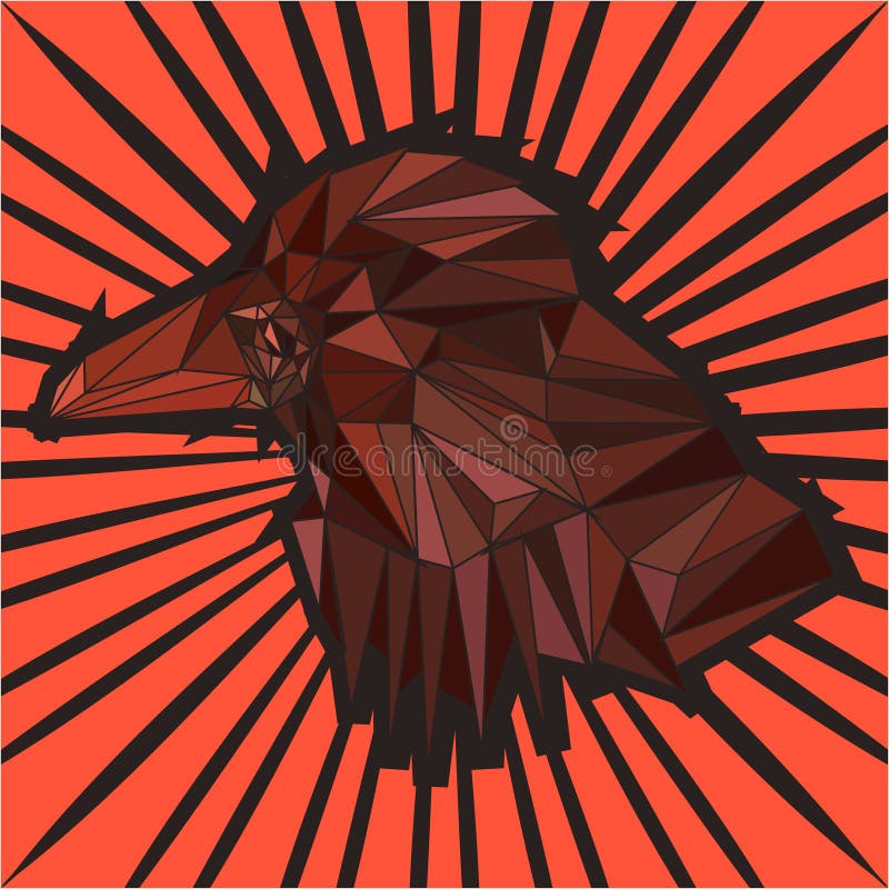 Head of crow stock vector. Illustration of graphic, crow - 207455884