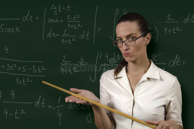 Strict teacher stock photo. Image of young, firm, austere - 26544436