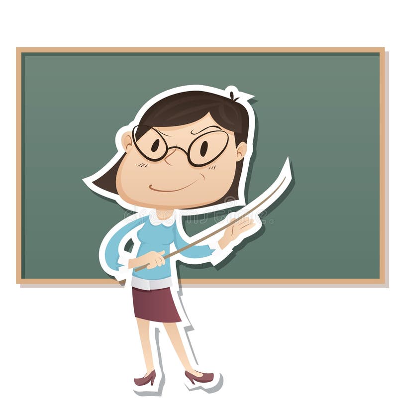 Strict teacher stock vector. Illustration of teacher - 59284624