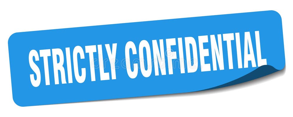 Strictly Confidential Sticker. Strictly Confidential Label Stock ...