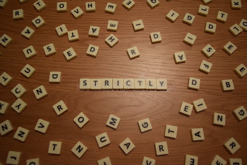 Strictly stock photo. Image of letters, wood, dancing - 99803614