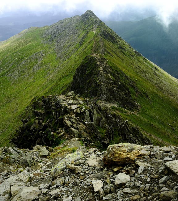 Striding Edge stock photo. Image of edge, striding, pond - 66311038