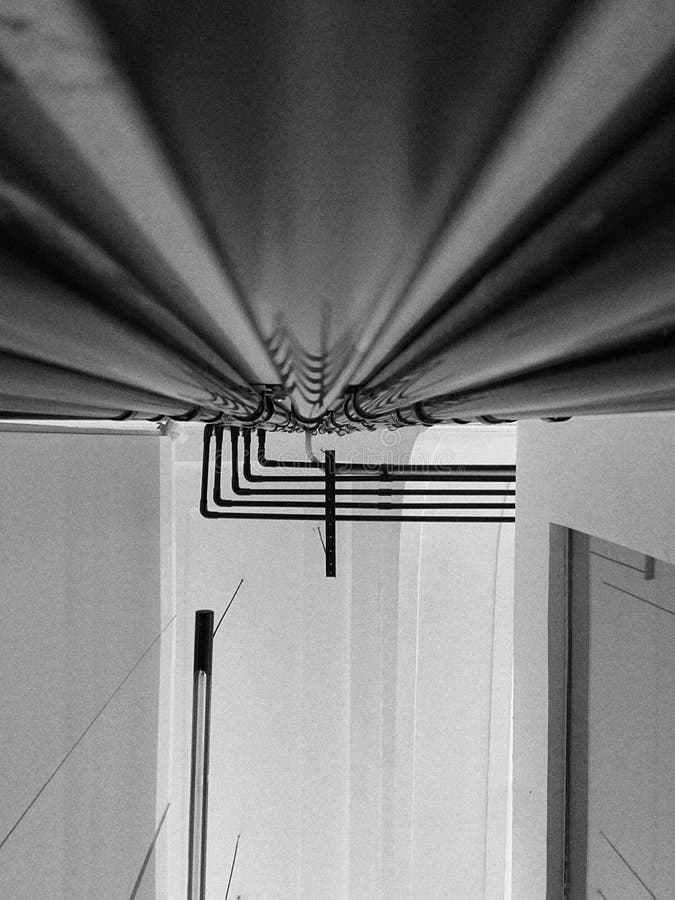 Stright Pipe Line for Cable Raceway Stock Image - Image of raceway ...