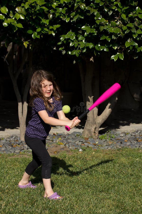 Strike! stock image. Image of ball, striking, backyard - 20230383