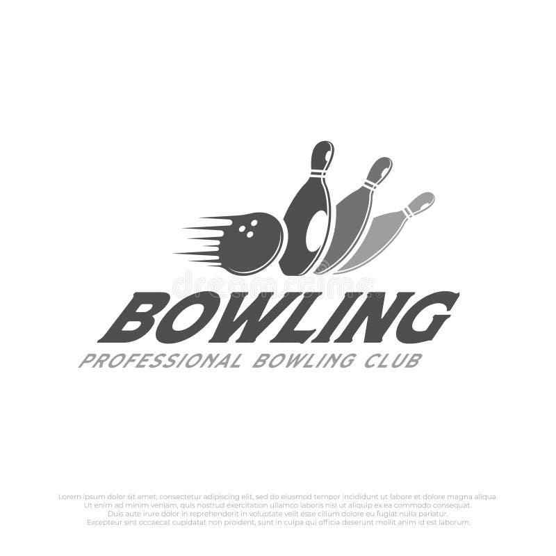 Strike Bowling Ball Logo Vector Template. Illustration Design of a ...