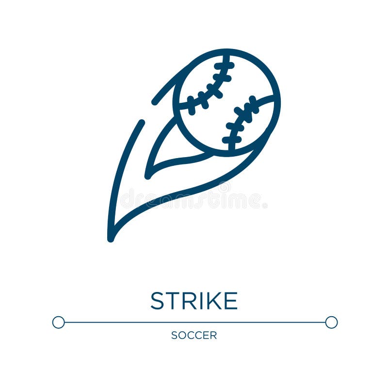 Strike Icon. Linear Vector Illustration from Baseball Collection ...