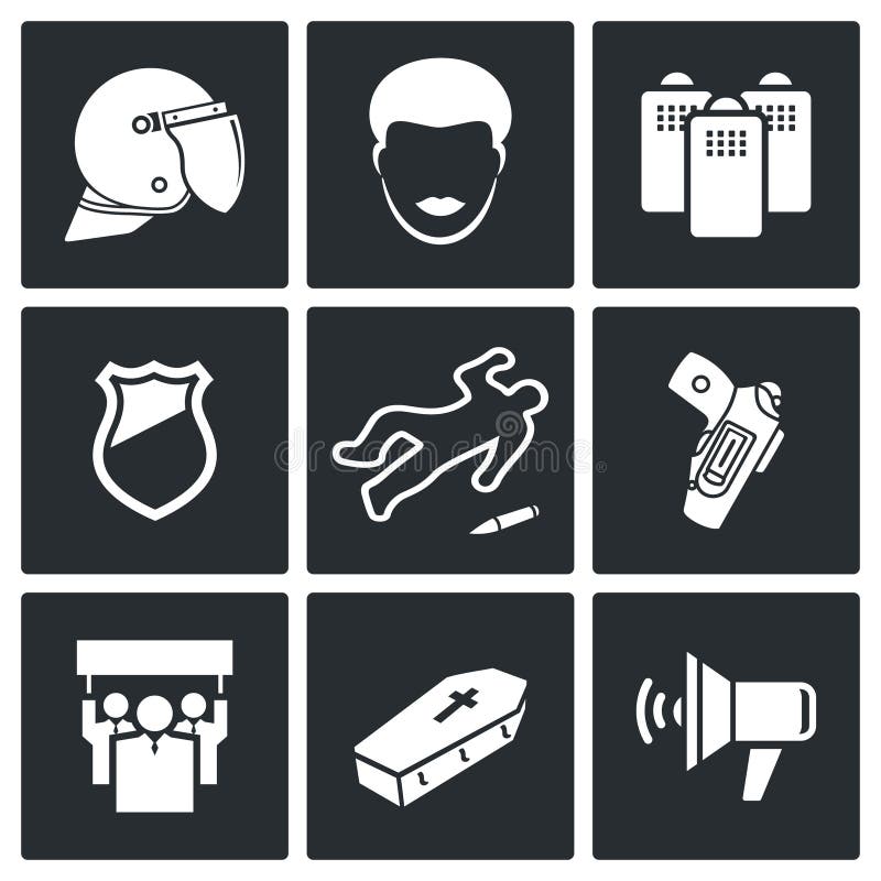 Strike Killing Icon Set Stock Illustrations – 3 Strike Killing Icon Set ...