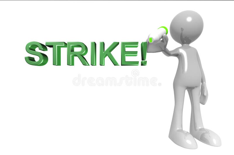 Strike with man stock illustration. Illustration of competitive - 177095461