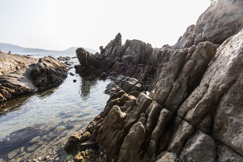 Strike rocks stock image. Image of surf, calm, seascape - 70866483
