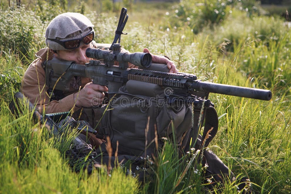 Strikeball warrior stock image. Image of armor, guns - 101195959
