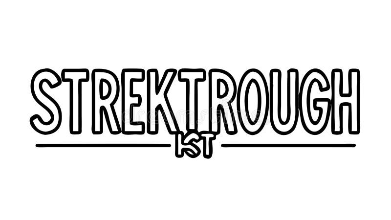 Strikethrough Text Edit Icon, Correction, Deletion, and Markup, Vector ...