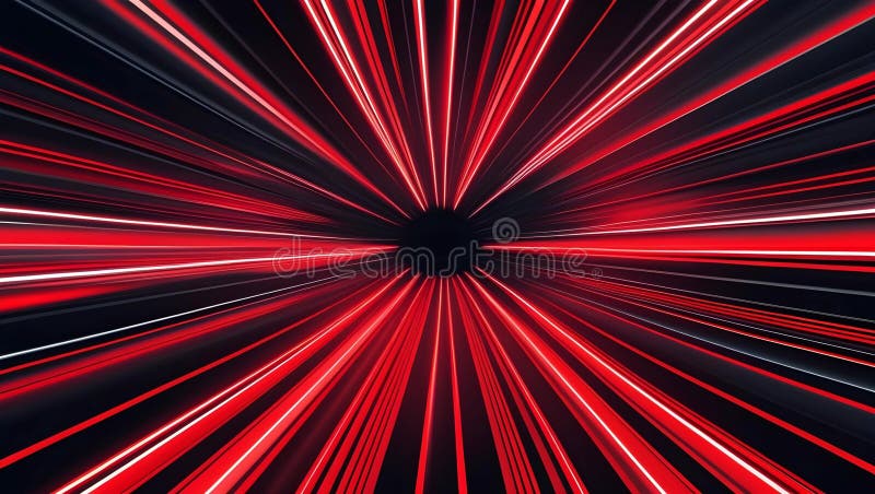 A Striking Abstract Background Featuring Dynamic Red Light Rays ...