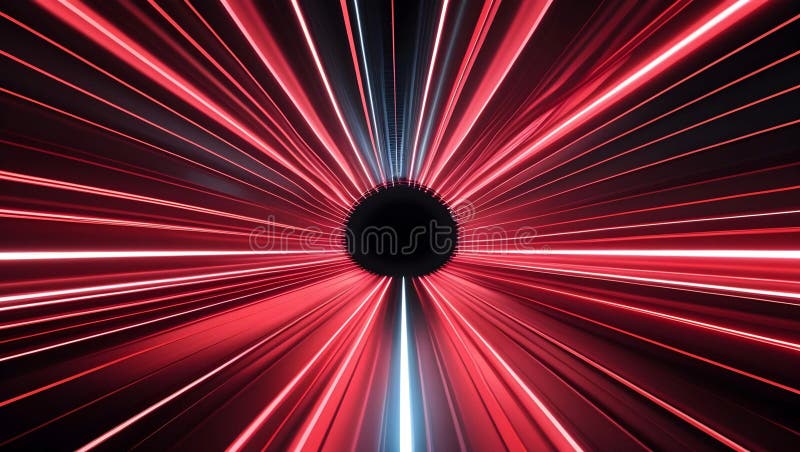 A Striking Abstract Background Featuring Dynamic Red Light Rays ...