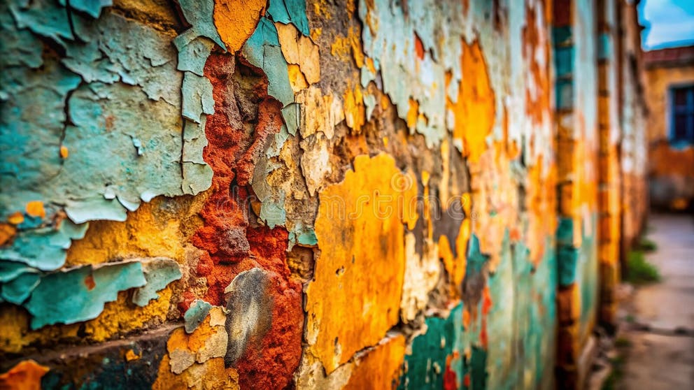 A Striking Abstract Background of Melted Wall Texture a Visually ...