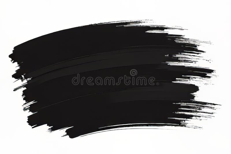 Striking Abstract Black Paint Stroke Design Element Versatile for ...