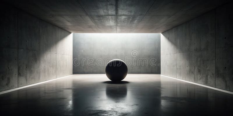 A Striking Abstract Black and White Void Exploring the Concept of ...