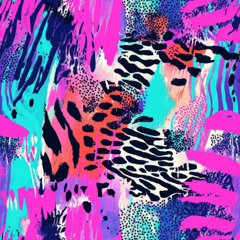 A Bold Animal Print Pattern Featuring Abstract Leopard Spots in ...