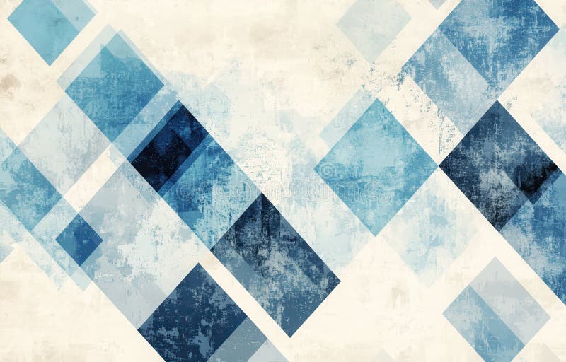 Blue Diamond Abstract Design with Textured Background Stock Photo ...
