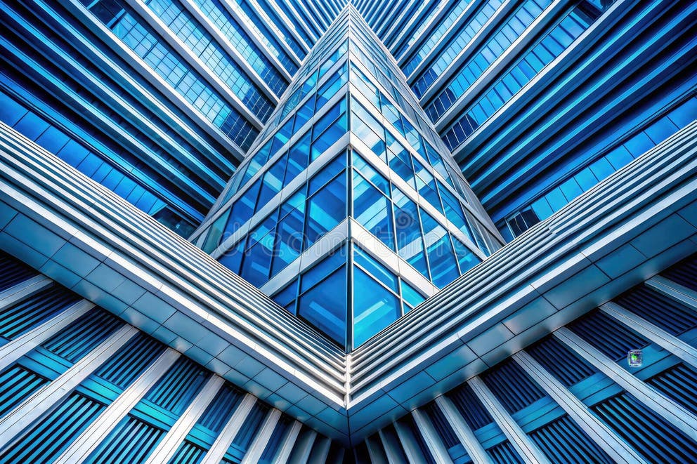 Striking Abstract Diagonal Lines in Blue and White a Contemporary ...