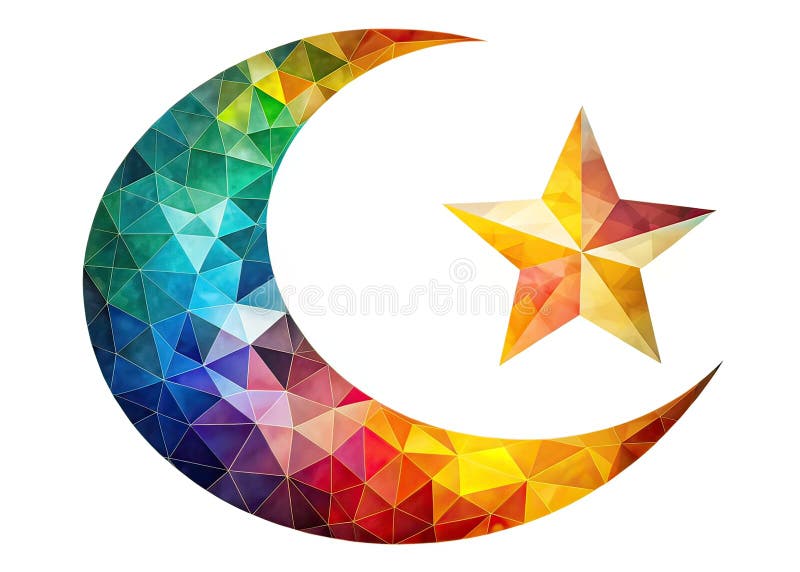 A Striking Abstract Geometric Interpretation of a Crescent Moon and ...