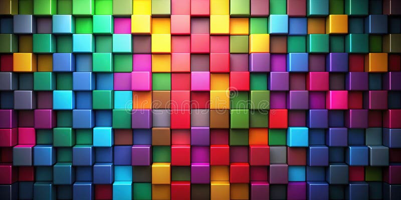 Striking Abstract Geometric Rectangle Pattern a Contemporary Black and ...