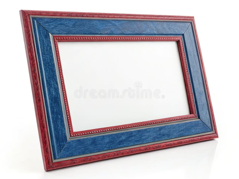 A Vibrant Abstract Design Colorful Rectangular Frame on a Clean White ...