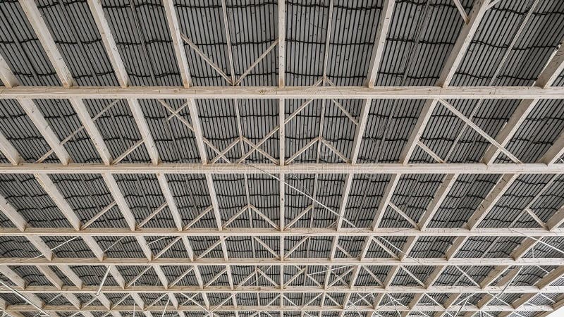 Striking Abstract Lath Ceiling Design a Modern Geometric Suspended ...