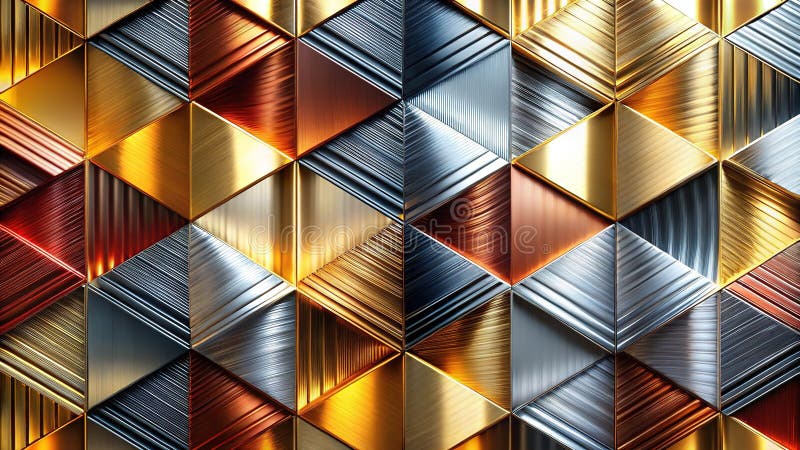 Striking Abstract Metal Texture Background Reflective Layered Design ...