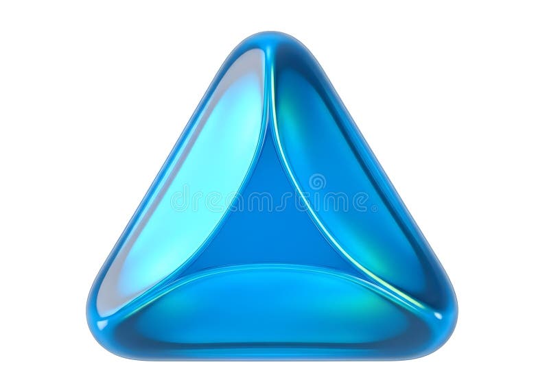 Translucent Triangular Glass Object Stock Illustrations – 80 ...
