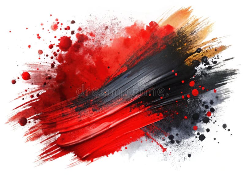 Striking Abstract Red and Black Ink Splatter Background HighQuality ...