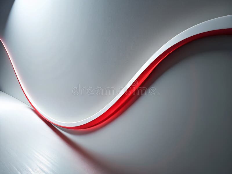 Striking Abstract Red Line Design on White Background a HighImpact ...