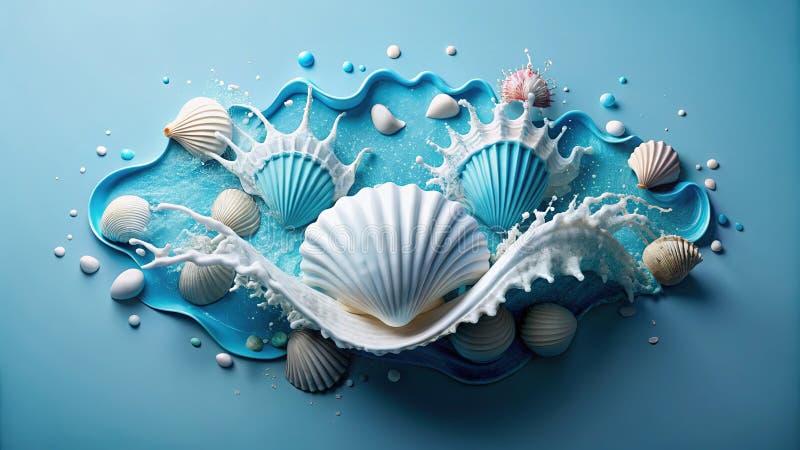 A Striking Abstract Splash of Arctic Ripple and Crumbled Shell ...